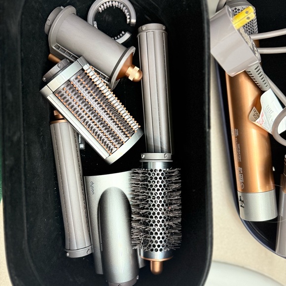 Dyson | Hair | Dyson Silver And Brown Hair Styling Tools | Poshmark
